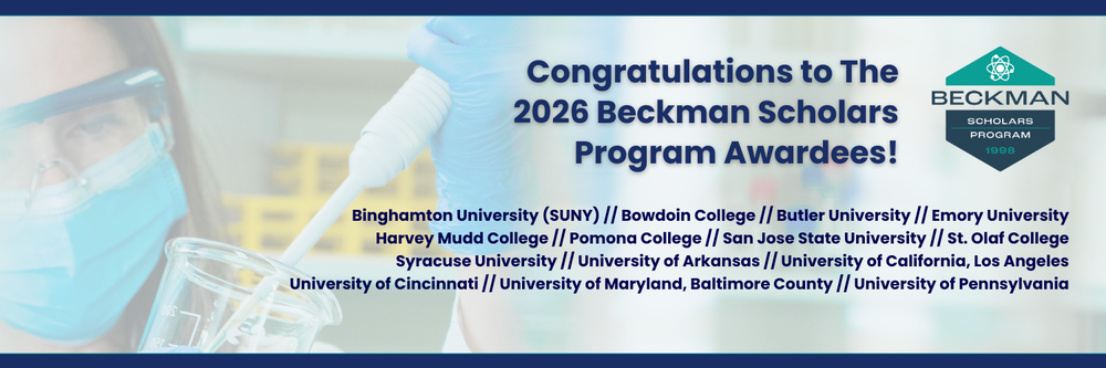 Beckman Foundation Announces 2026 Beckman Scholars Program Awardees | Beckman Foundation