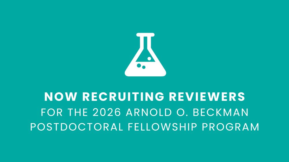 Now Recruiting Reviewers for the 2026 AOB Postdoc Program | Beckman ...